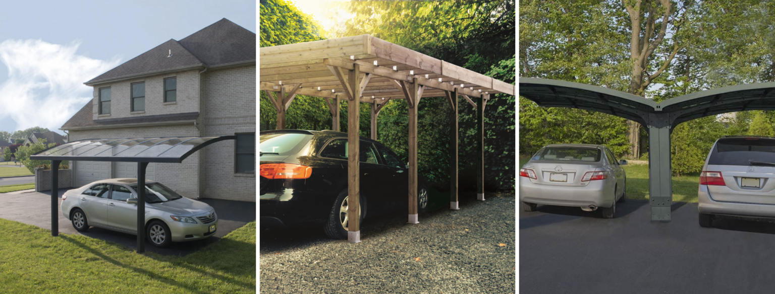 carport-adosse-autoporte - Matériaux et bricolage